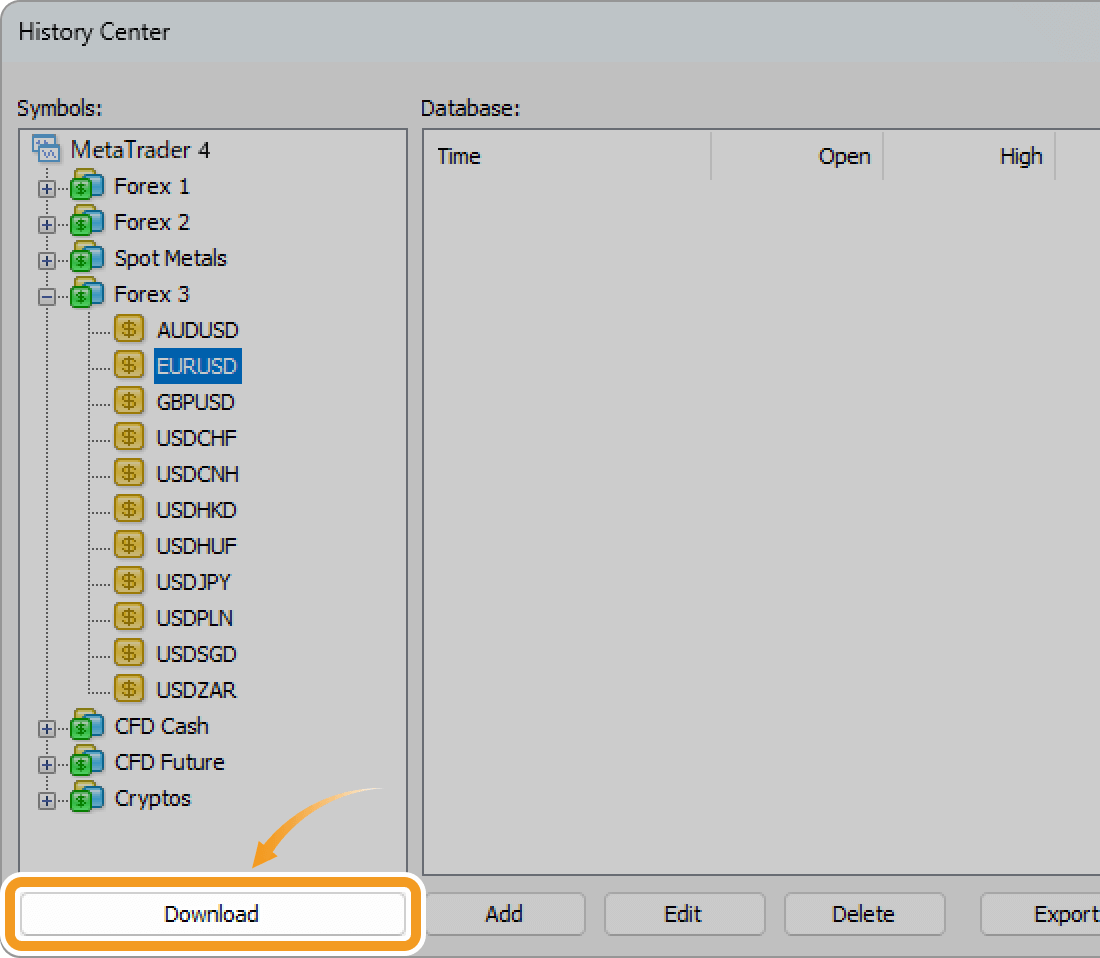 Download Historical Data Metatrader45 User Guide Myforex™